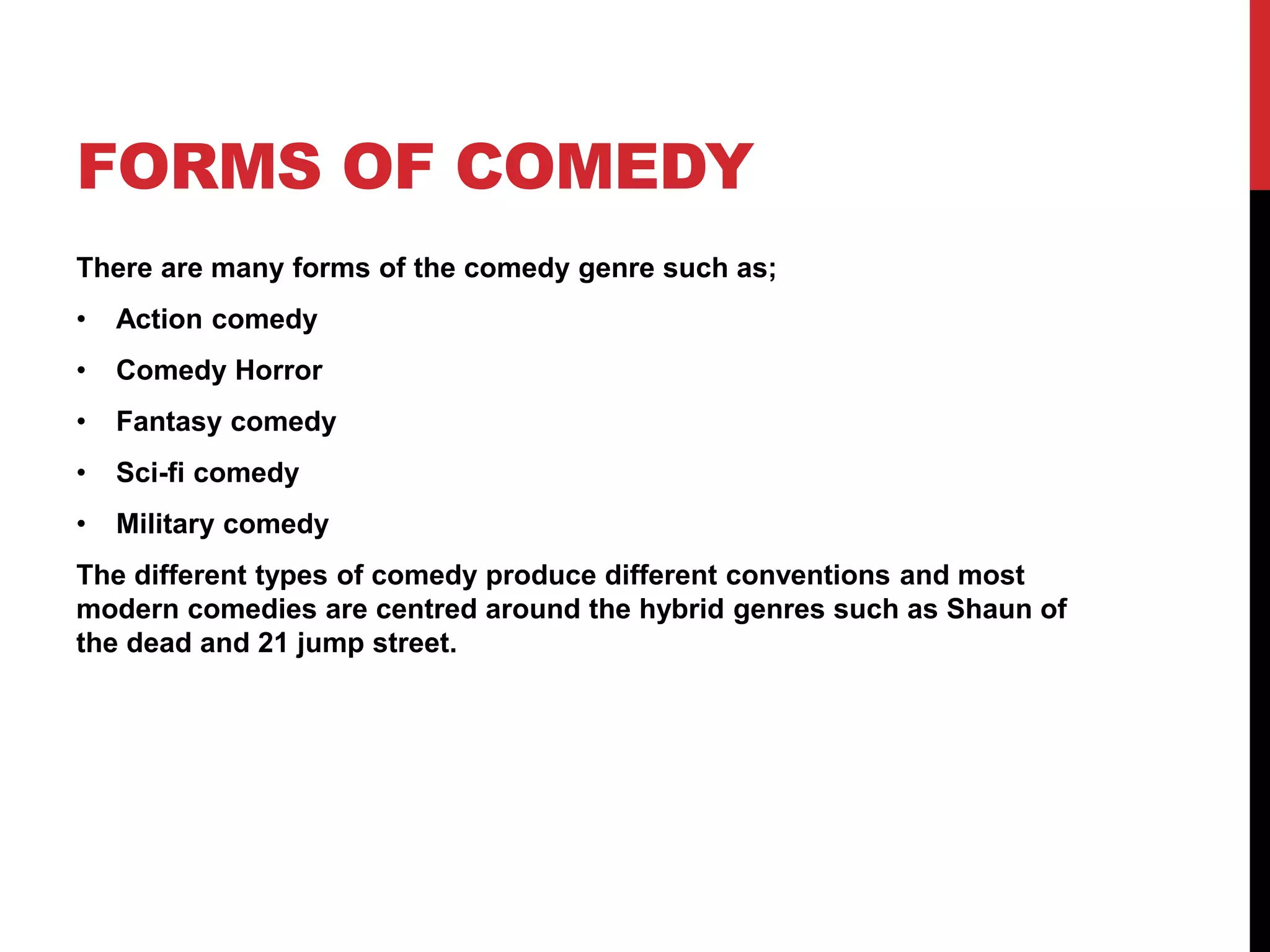 Comedy genre | PPTX