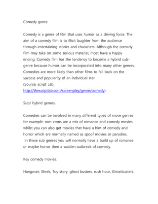 Comedy genre | PDF