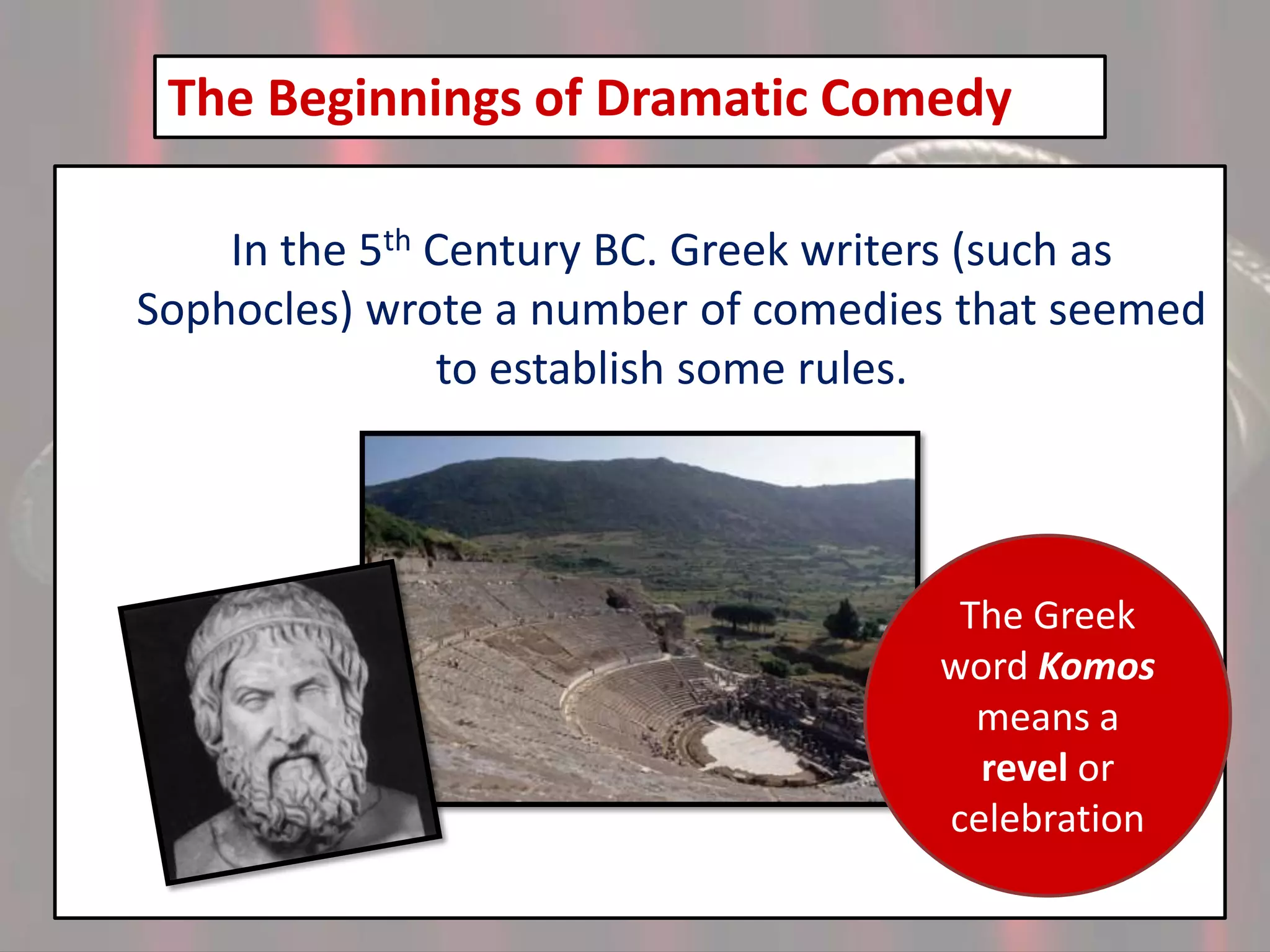 Comedy lesson 1 and 2 | PPTX