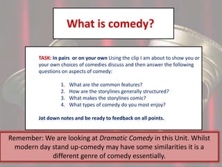 Comedy lesson 1 and 2 | PPT