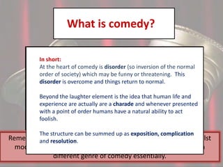 Comedy lesson 1 and 2 | PPT