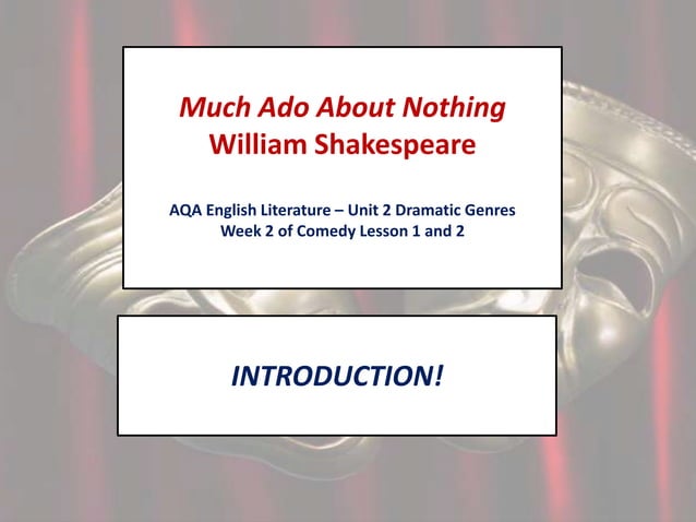 Comedy lesson 1 and 2 | PPTX