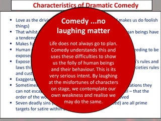 Comedy lesson 1 and 2 | PPTX