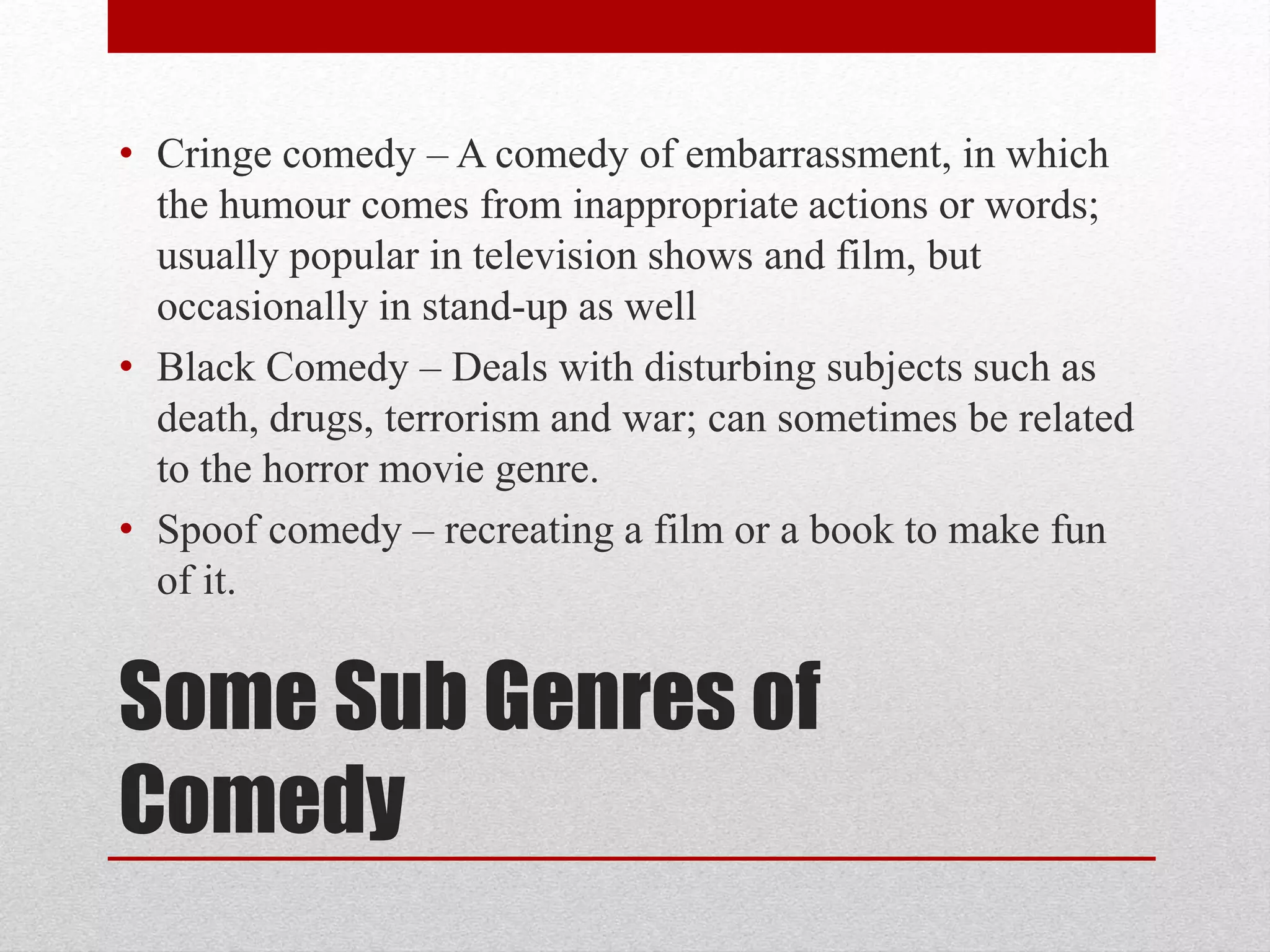 Comedy presentation. | PPT