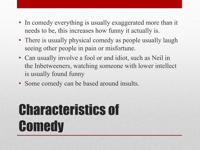 Comedy presentation. | PPT