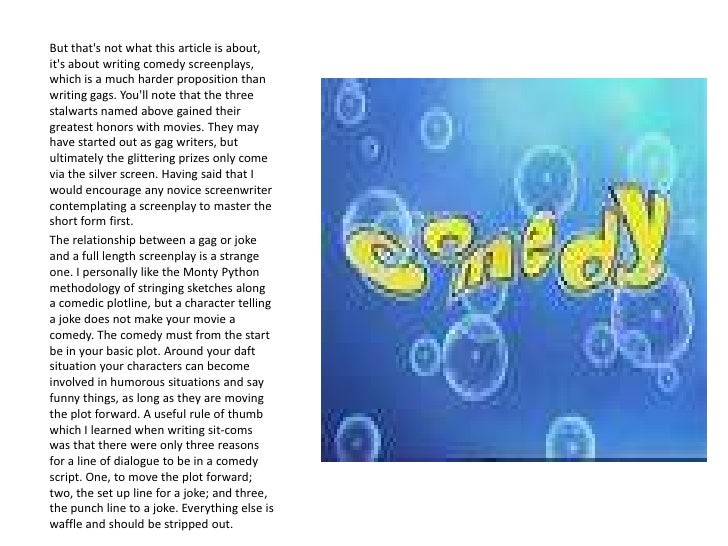 comedy-script-writing