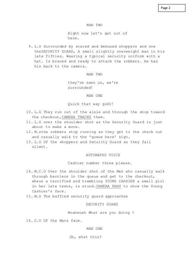 Comedy sketches sscript2