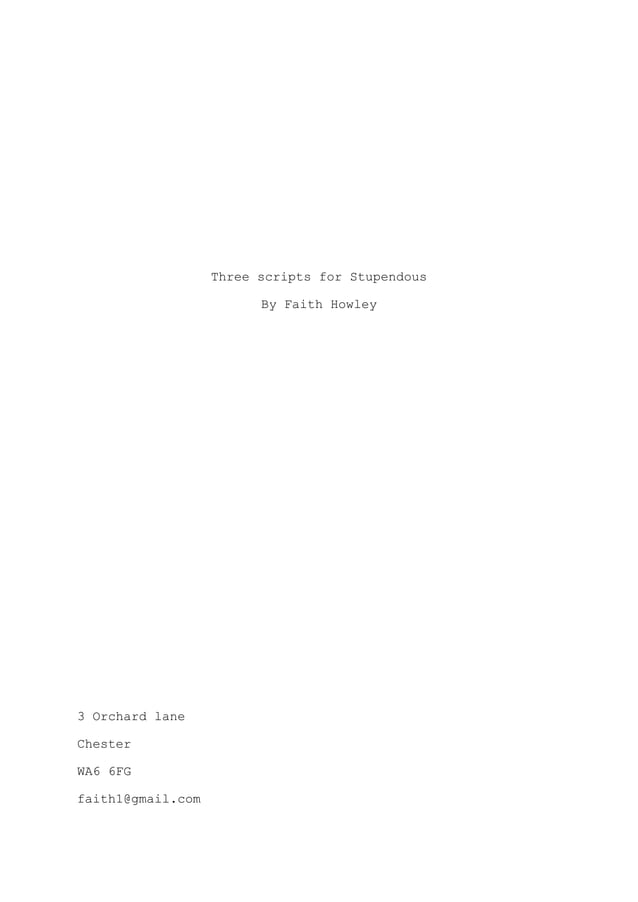 Comedy sketches sscript2 | PDF