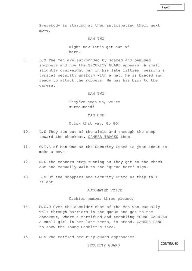 Comedy sketches sscript2 | PDF