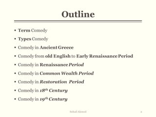Comedy through ages by sohail ahmed | PDF