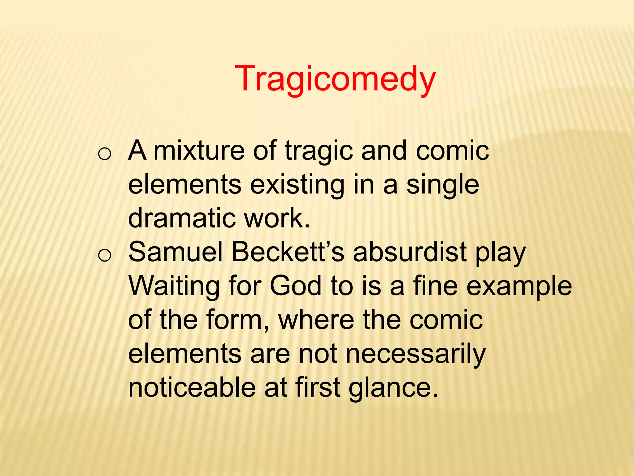 Comedy tragedy ppt | PPTX