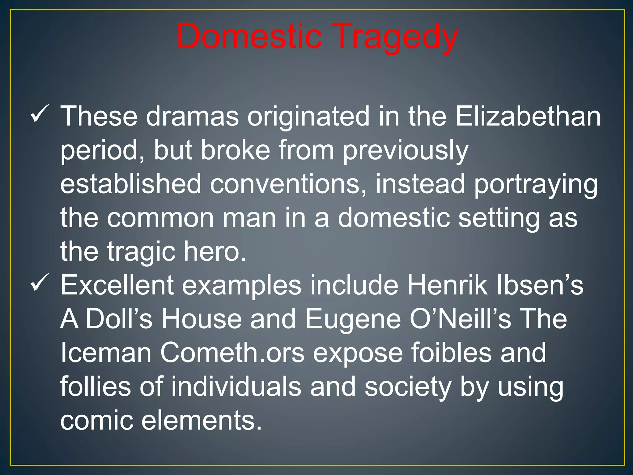 Comedy tragedy ppt | PPTX