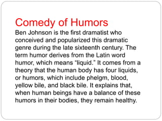 Comedy tragedy ppt | PPTX