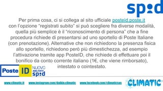 Come fare lo SPID - PosteID | PPT