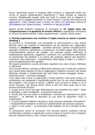 Come fare riunioni di lavoro efficaci | DOC