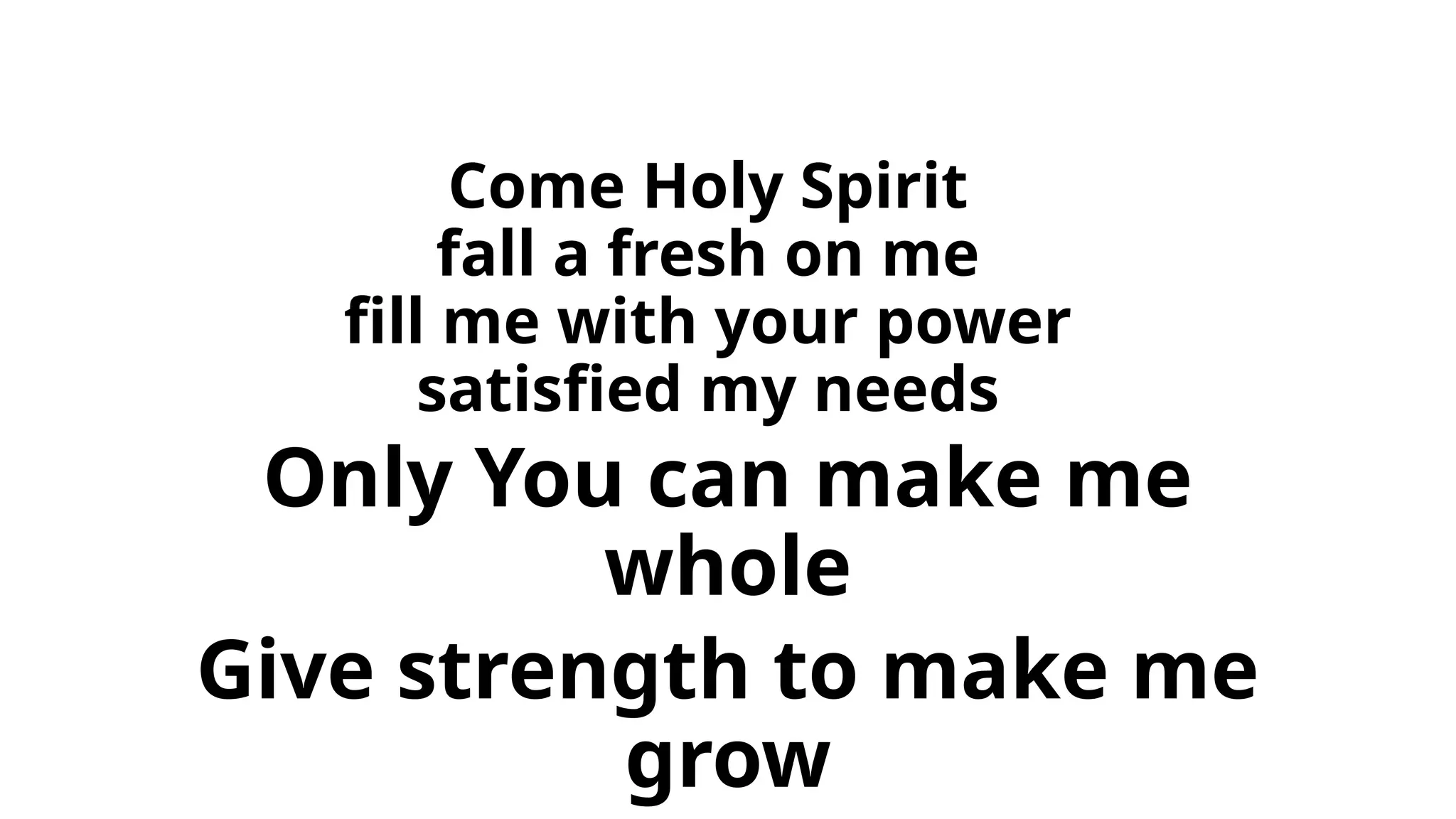 Come Holy Spirit worship song sunday pp.pptx