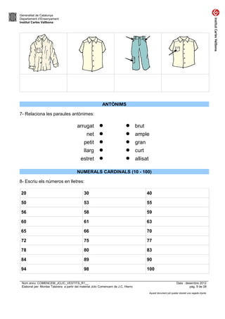 Comencem jclic vestits_r1 | PDF