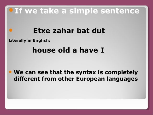 Basque Written Language