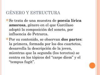 Comentario del soneto xxiii | PPT