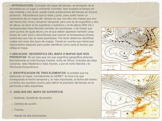 Comentario de mapas del tiempo. 2º Bachillerato | PPTX