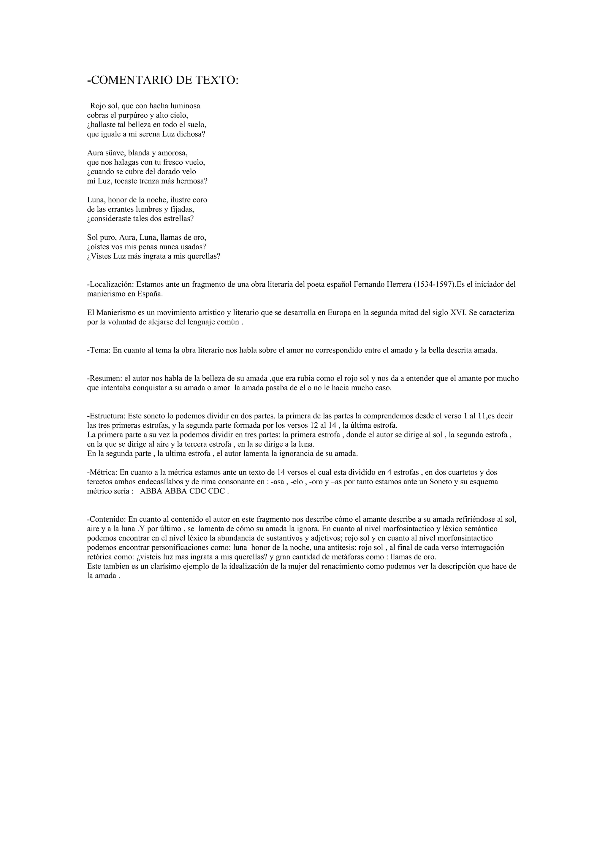 Comentario de texto | DOC