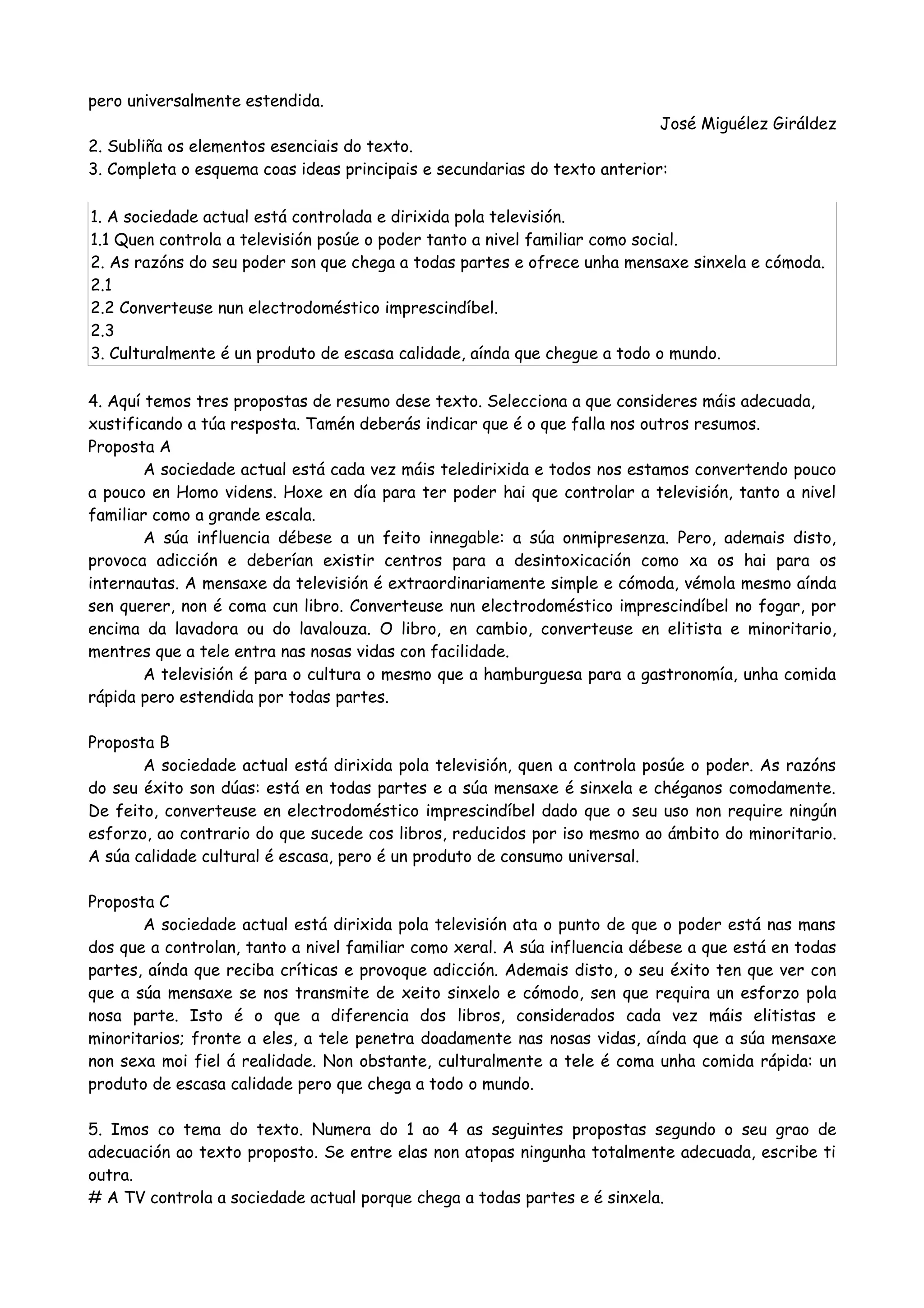 Comentario exercicios | PDF