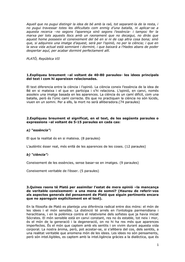 Comentari Resolt | PDF