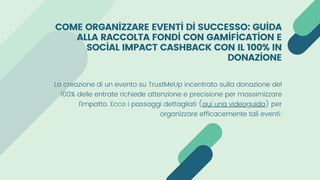 Come Organizzare Eventi Di Successo: Guida Alla Raccolta Fondi Con Gamification E Social Impact ...
