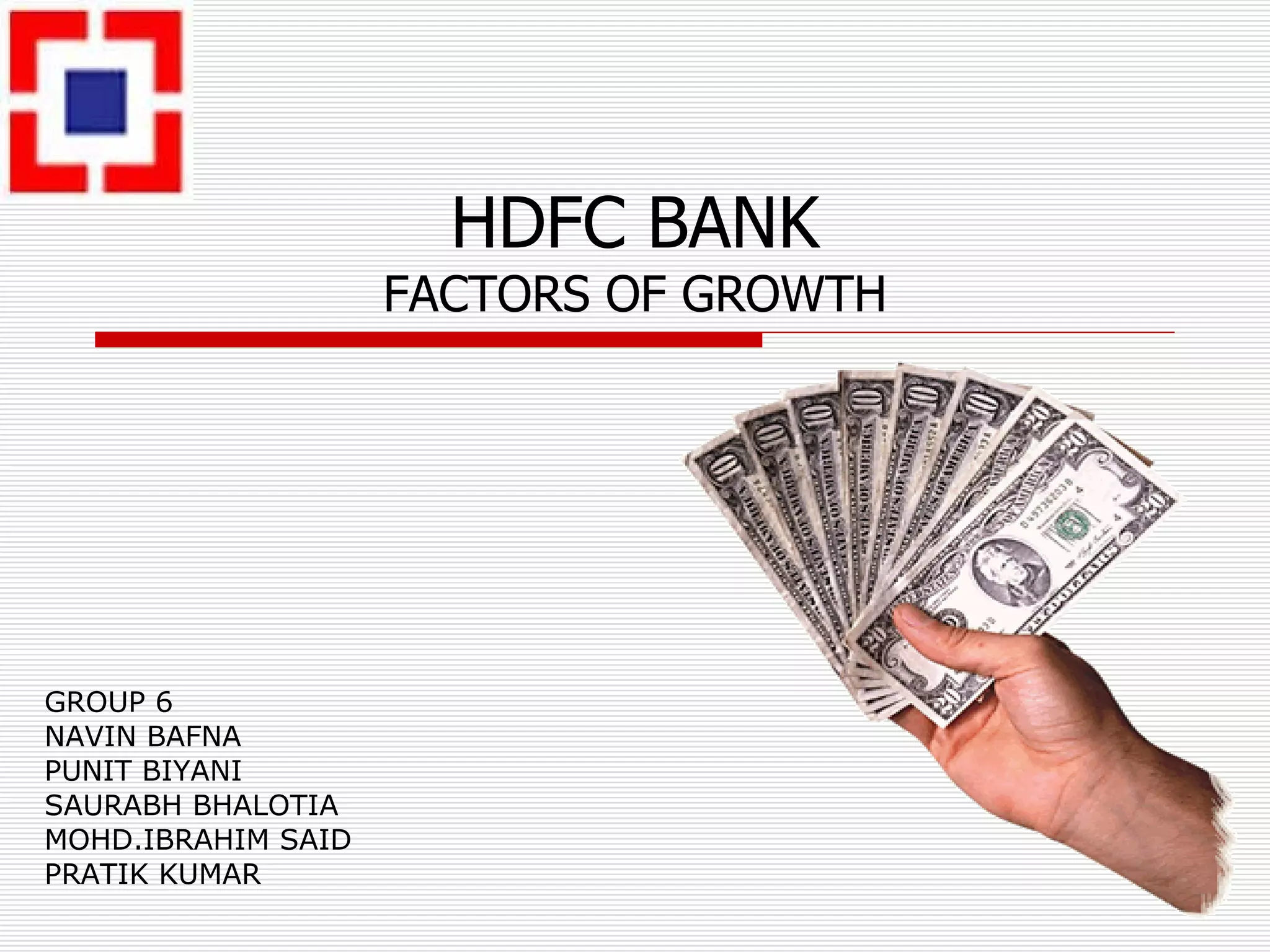 Comercial Banking Hdfc Bank | PPT
