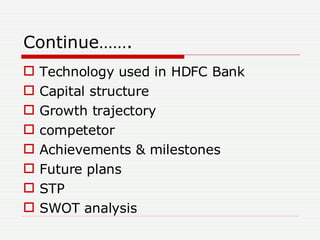 Hdfc Bank | PPT