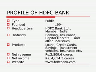 Hdfc Bank | PPT