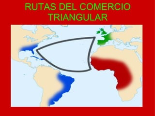Mapa De Comercio Triangular En Blanco