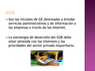 COMERCIO ELECTRONICO G2B y G2G | PPTX