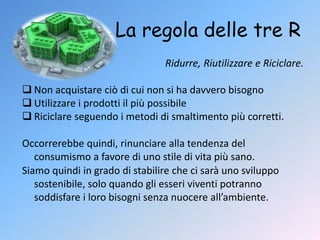 Come ridurre l'impronta | PPT