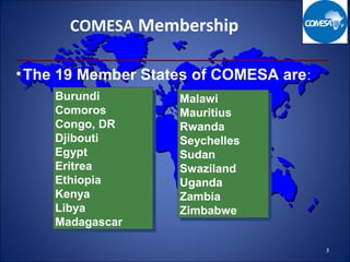 Comesa - Fred Kongongo | PPT