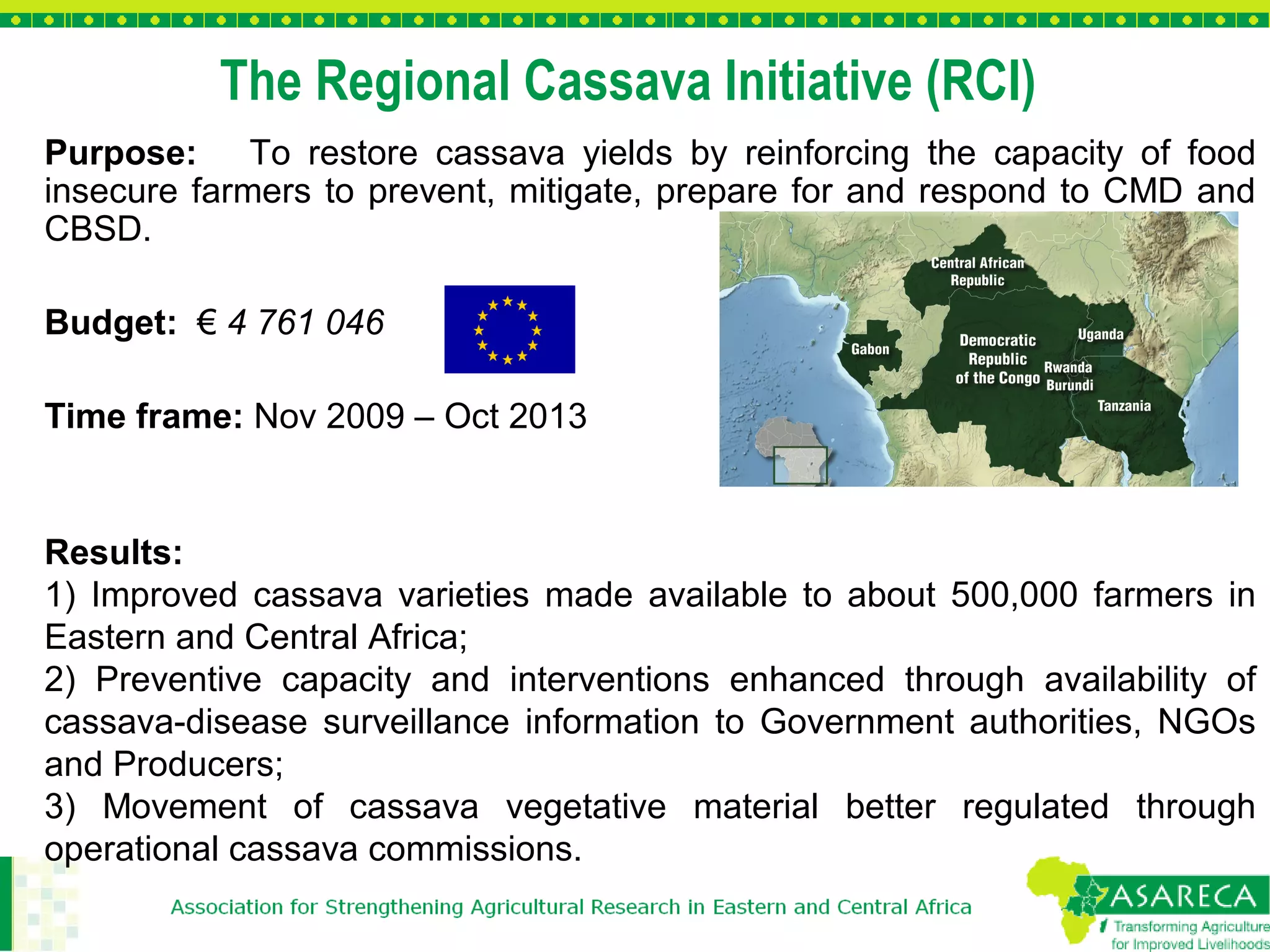 Cassava Seed Multiplication and Distribution of Improved New Varieties ...