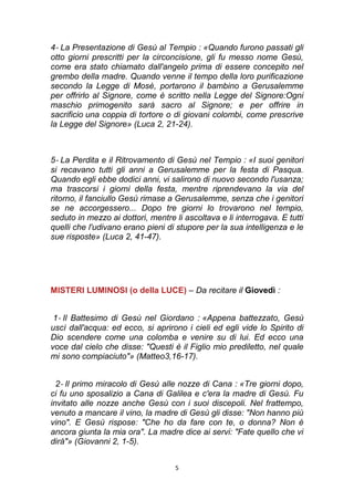 Come si recita il Santo Rosario | PDF