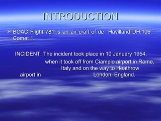 Comet aircraft | PPT