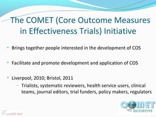 Core Outcome Measures in Effectiveness Trials | PPT | Search | Internet