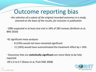 Core Outcome Measures in Effectiveness Trials | PPT
