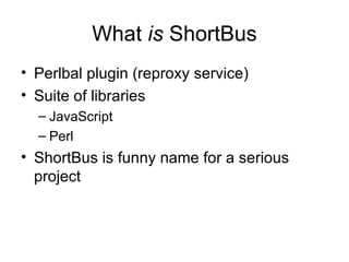 Cometd / ShortBus Slide Presentation | PPT