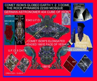 Comet ison's 1881 elongated headed face of yeshua globed earth 1 2 3 ...