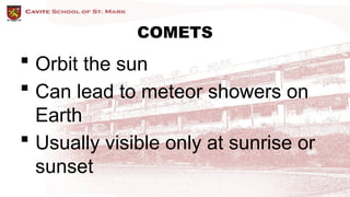 COMET, METEOR AND ASTEROID GRADE 8 SCIENCE.pptx