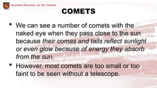 COMET, METEOR AND ASTEROID GRADE 8 SCIENCE.pptx