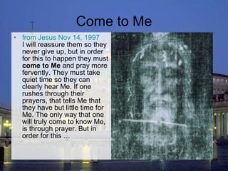 Jesus says come to Me | PPT