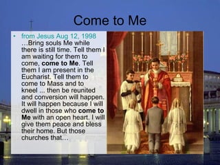 Jesus says come to Me | PPT