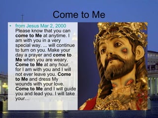 Jesus says come to Me | PPT