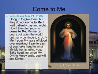 Jesus says come to Me | PPT