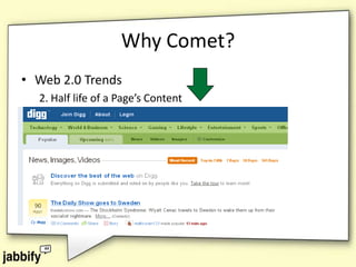 Comet: an Overview and a New Solution Called Jabbify | PPTX
