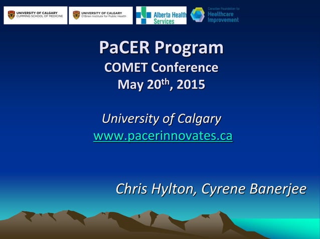 PaCER Program Presentation Comet Conference | PPT